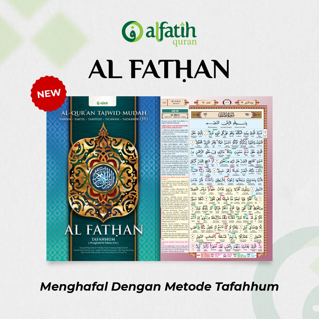 Al Quran Hafalan Al Fathan Ukuran Besar A4 Tajwid Warna dan Terjemah Perkata | Lazada Indonesia