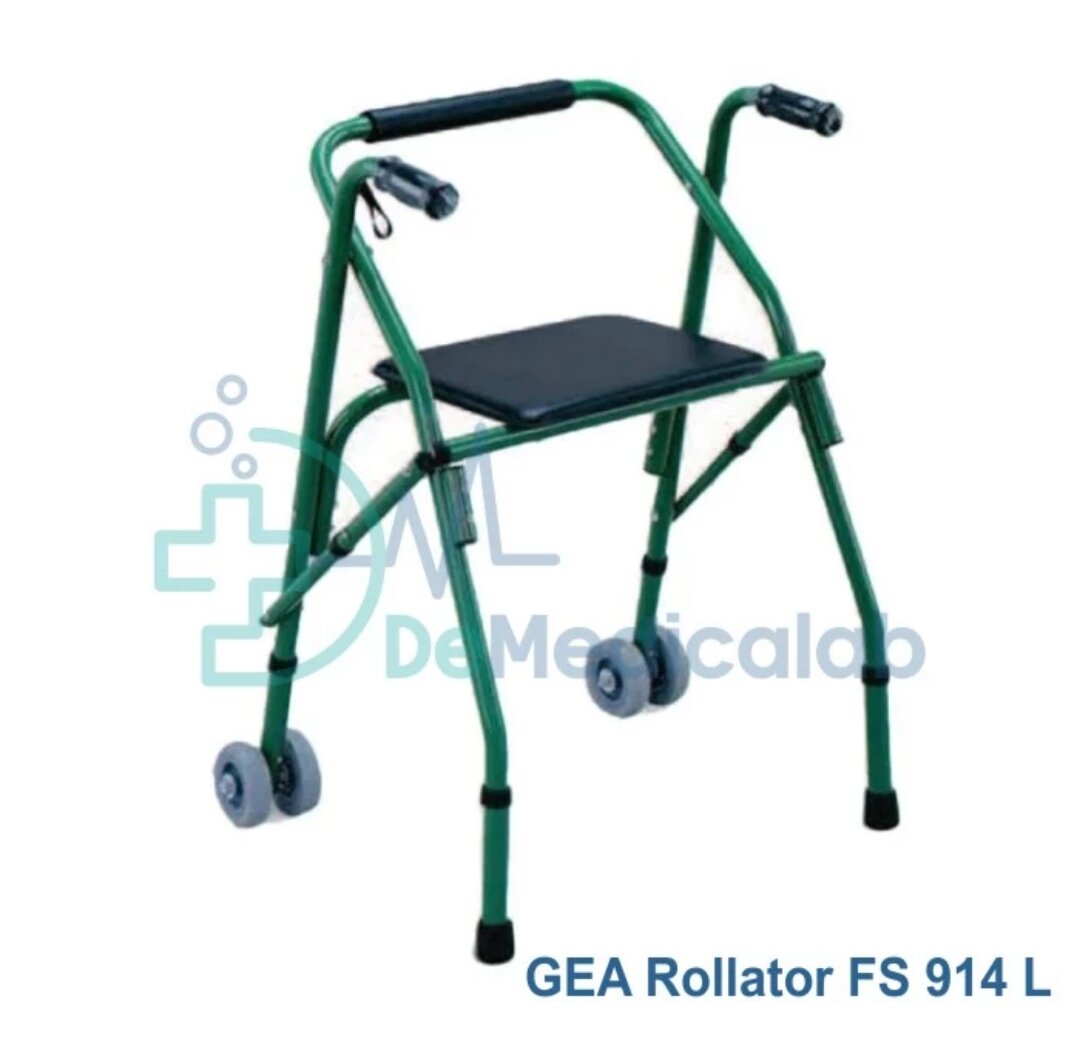 Walker Beroda Rollator GEA FS 914 L Alat Bantu Jalan dengan Roda ...