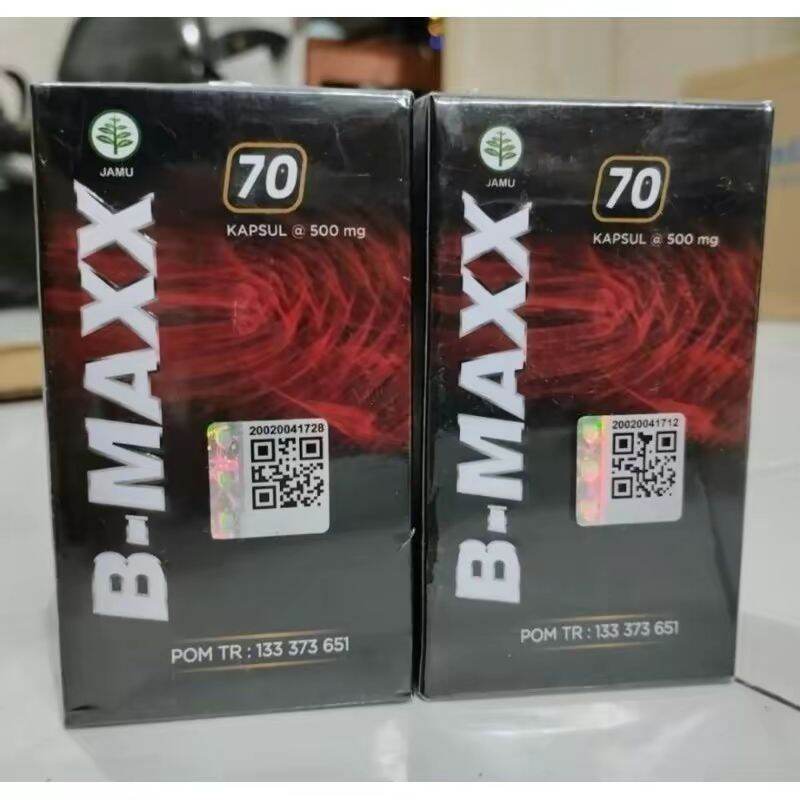 B maxx original 100% bpom 1 box isi 70 kapsul | Lazada Indonesia