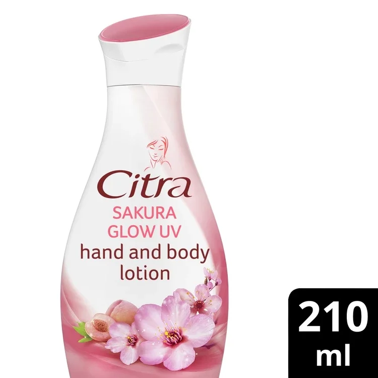 Citra UV Hand Body Lotion Supple & Bright Sakura with Collagen - 210ml ...