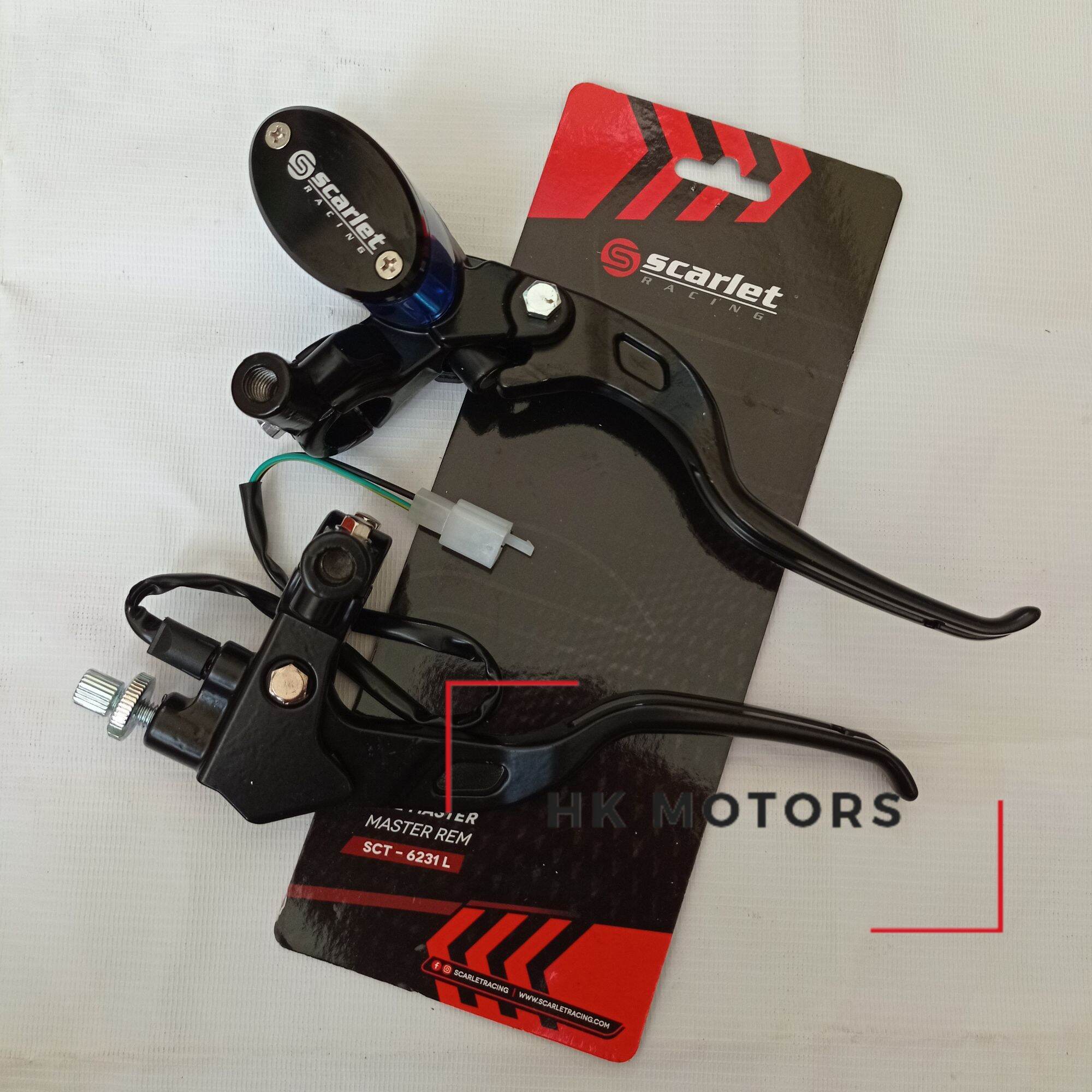 Master Rem Kanan Dan handle Rem Kiri SCARLET 1Set Hitam Original ...