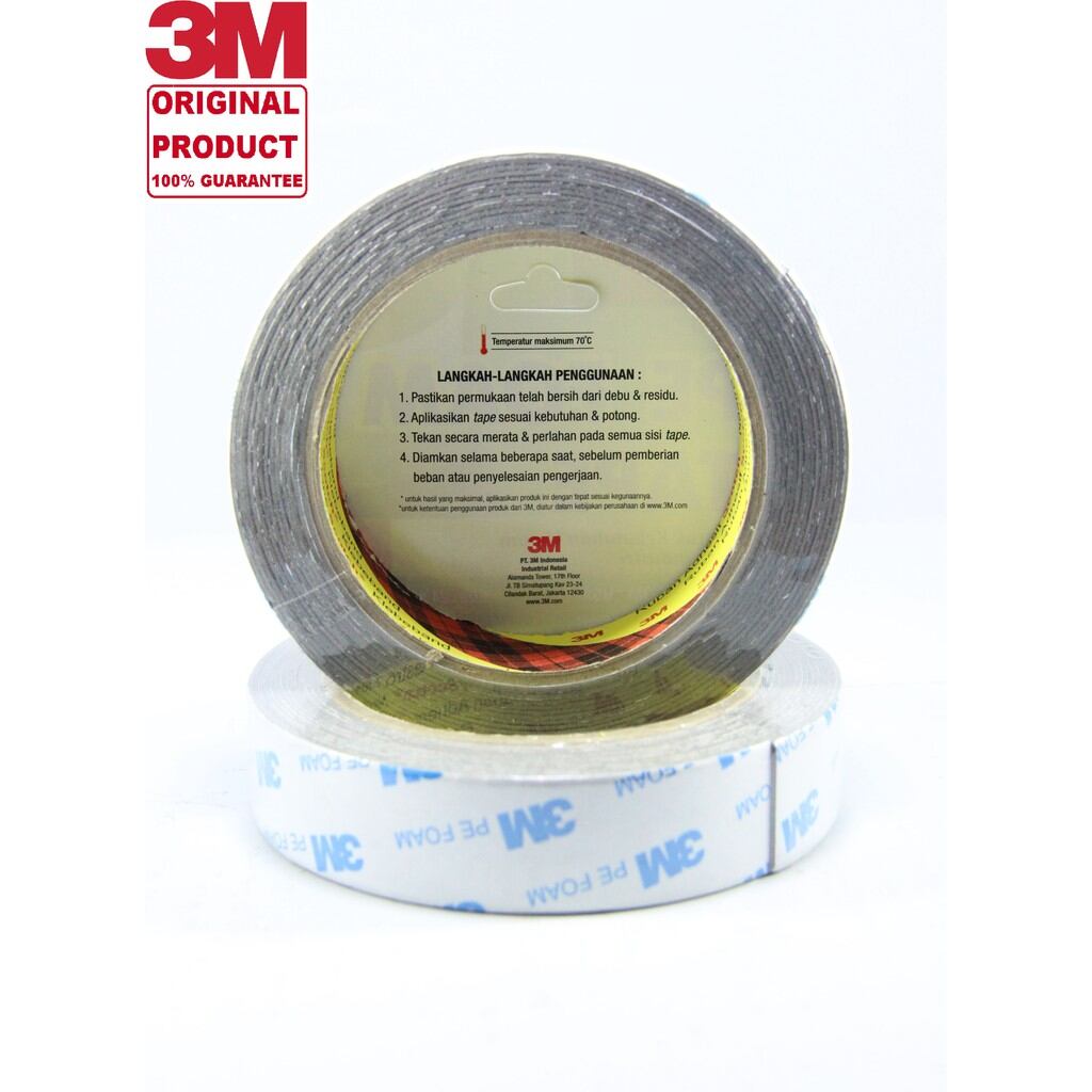 DOUBLE TAPE / DOBEL TIP / FOAM TAPE PE 3M 1 INCH 24MM | Lazada Indonesia