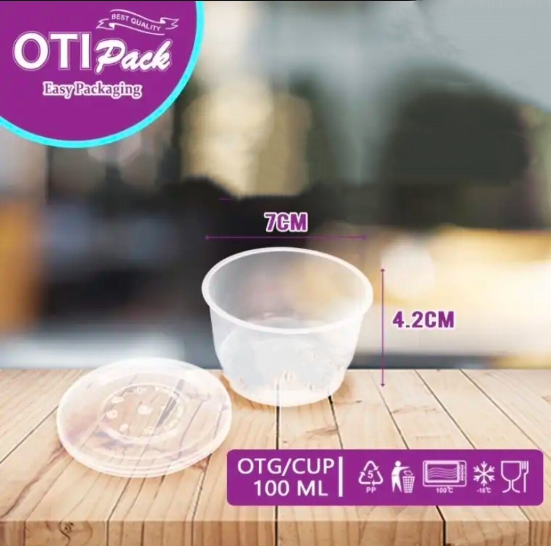 Gelas Pudding 100ml / cup pudding 100ml (isi 25 pcs) | Lazada Indonesia