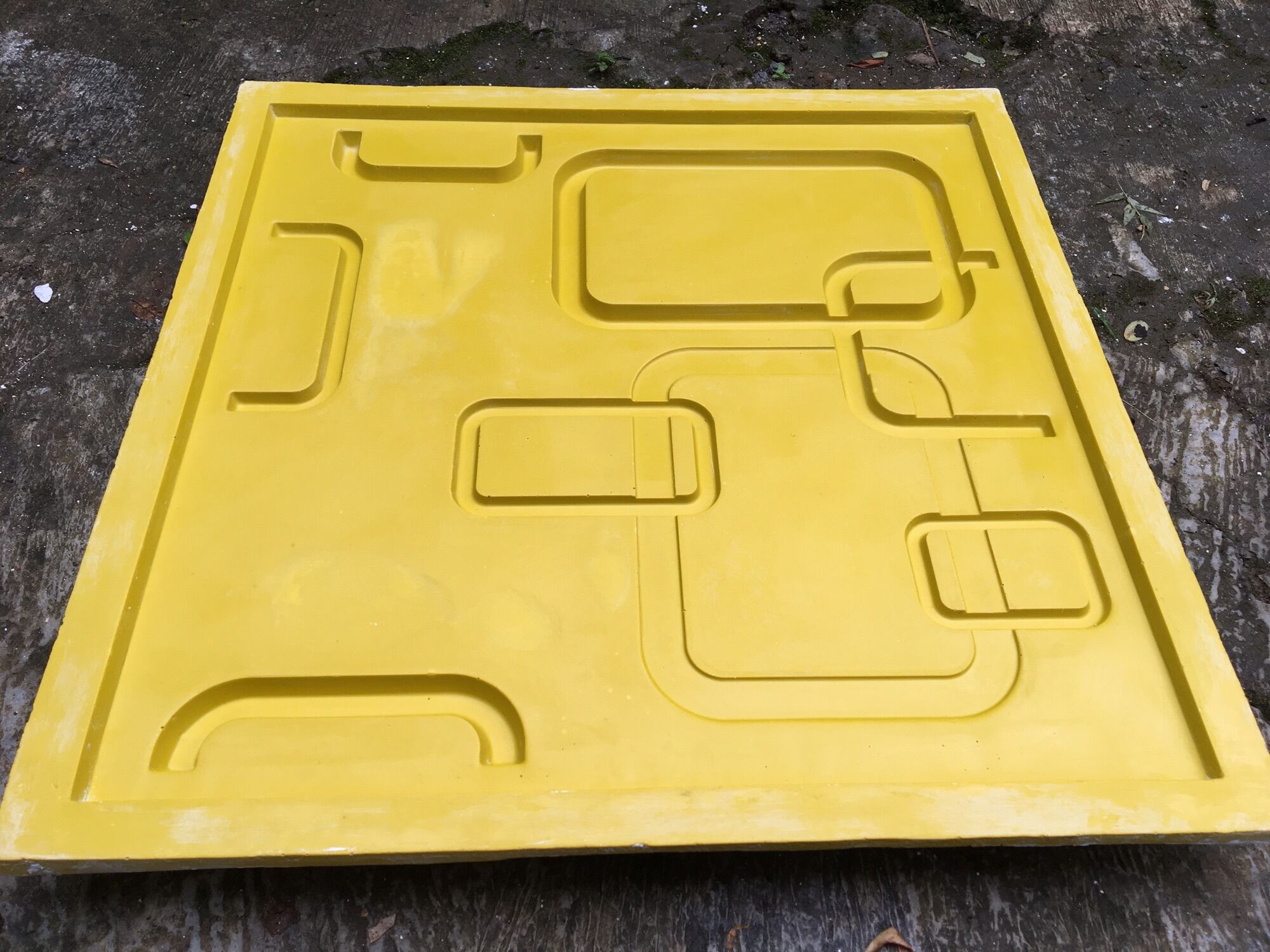 Cetakan panel dinding cor/gypsum 50x50 | Lazada Indonesia