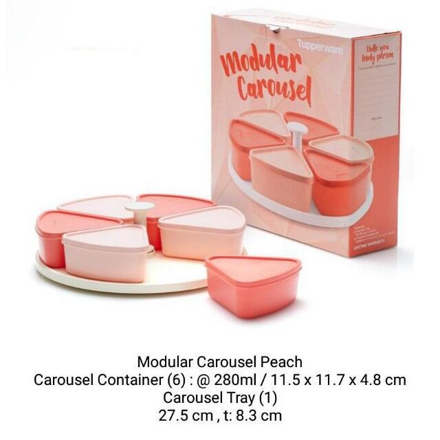 Tupperware Modular Carousel Set Toples Putar 6Pcs | Lazada Indonesia