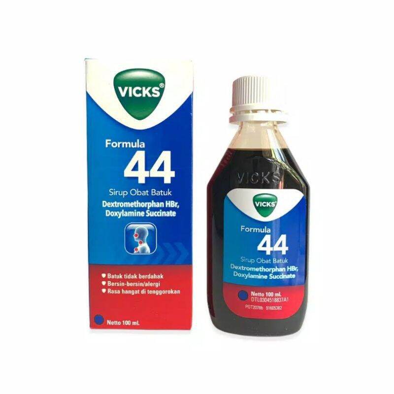 Vicks Formula 44 Obat batuk dewasa, Vicks F44 Obat Batuk Kering ukuran ...
