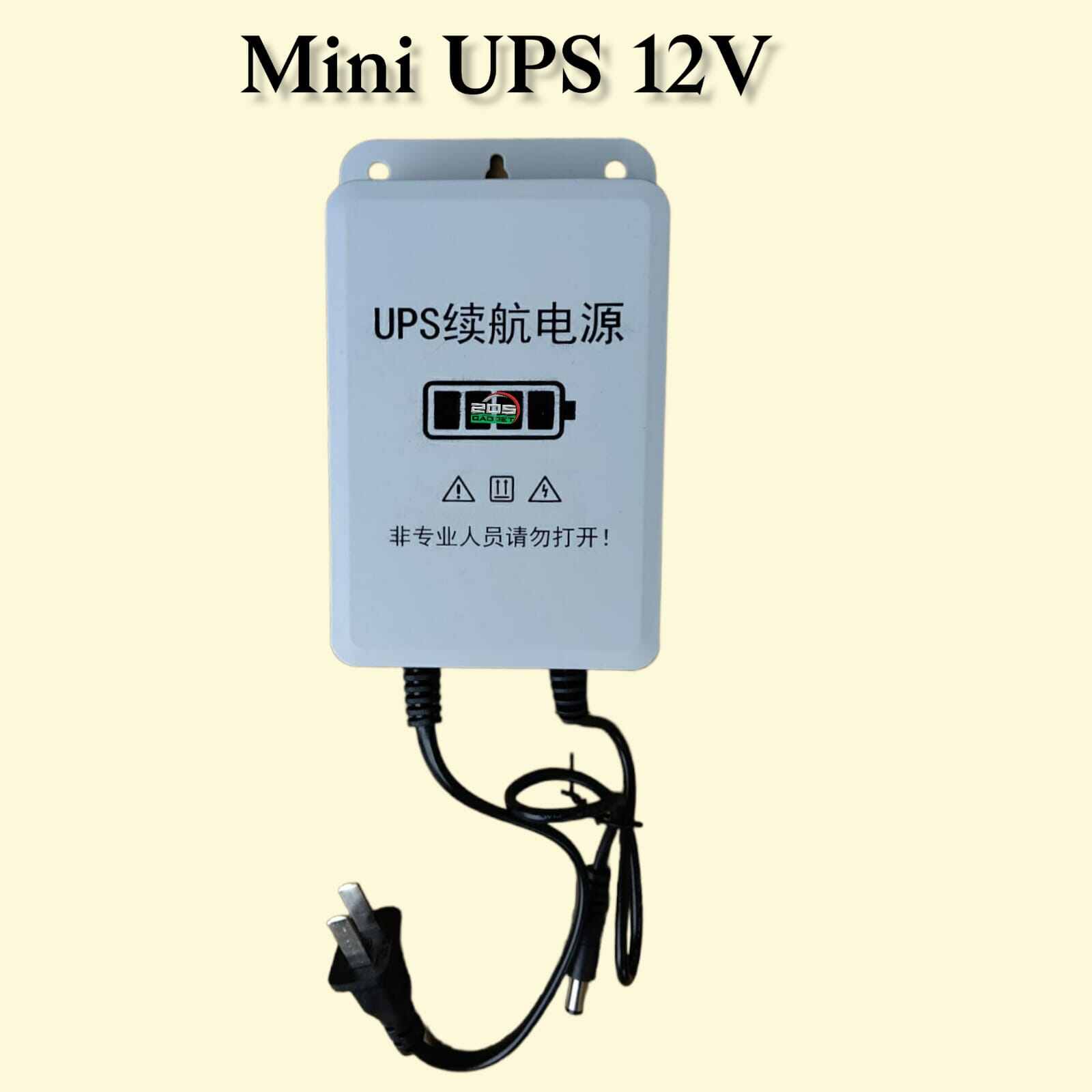 Mini UPS 12V Garansi 1 Bulan For Beckup Daya Router CCTV dll | Lazada ...