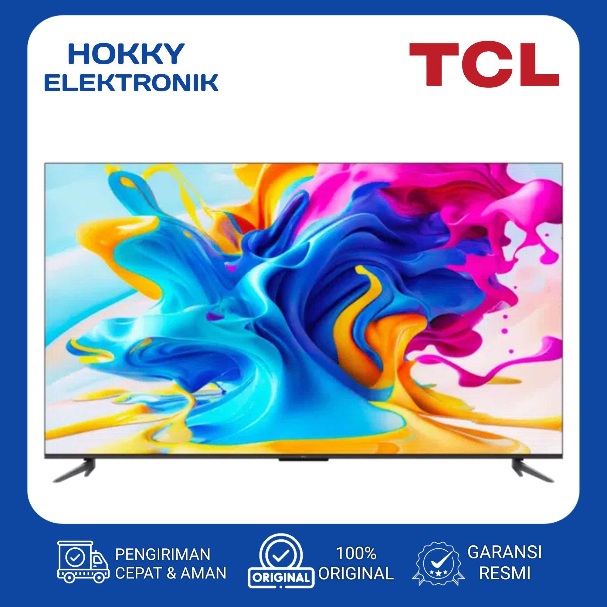 TCL SMART GOOGLE TV 65 INCH 65C645 QLED SMART GOOGLE TV 65" INCH LAYAR 4K HDR 120Hz DOLBY VISION ...