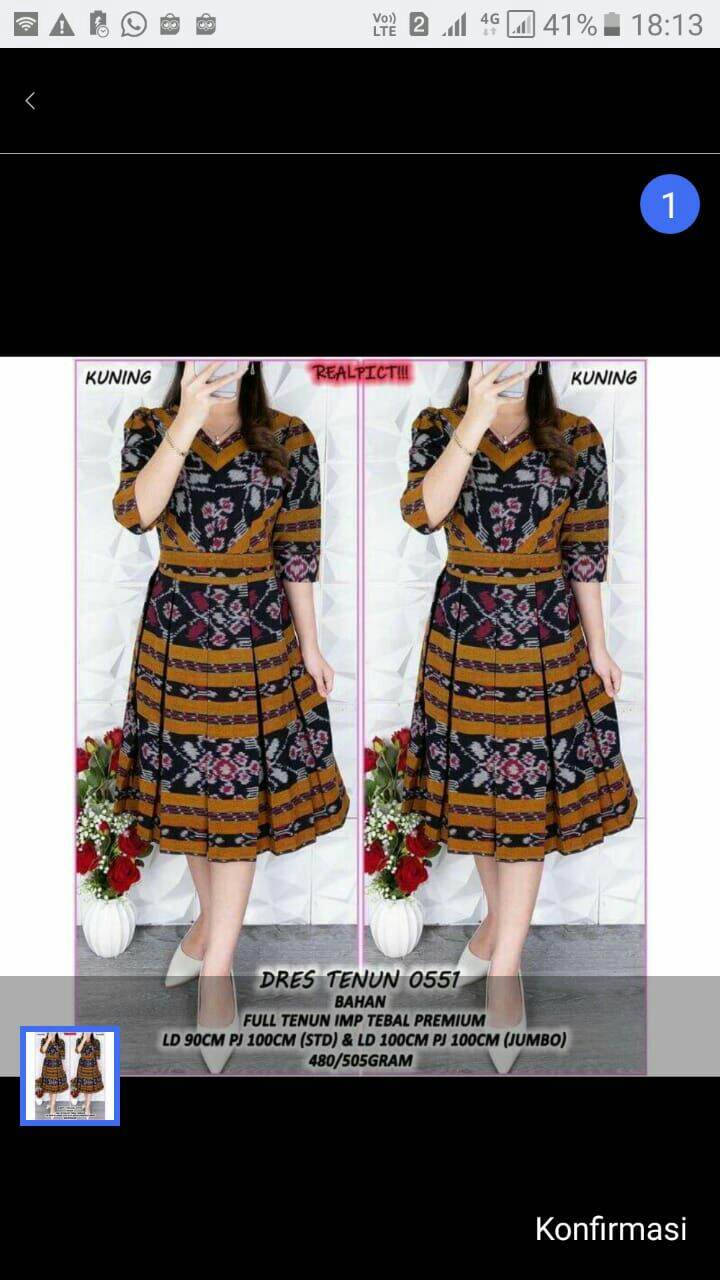 DRESS WIRU TENUN TROSO RAMPEL, COUPLE KEMEJA BAJU DRESS TENUN TROSO | Lazada Indonesia