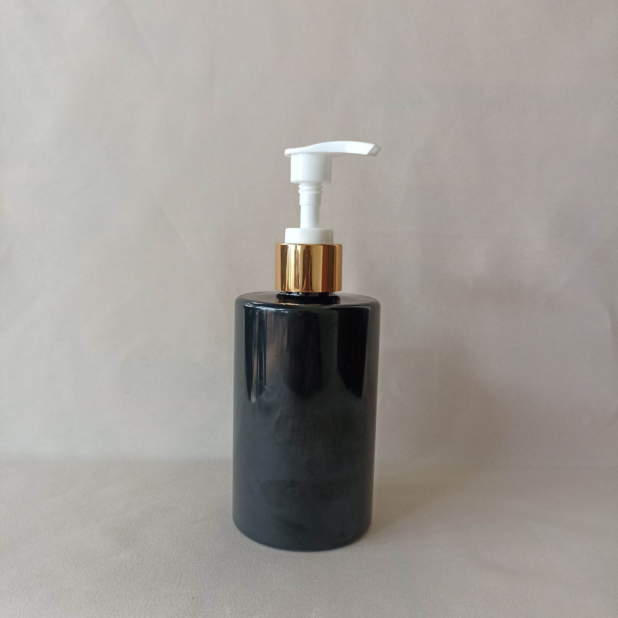 Botol Sabun cair 250 ml hitam glossy rf Tutup Pump Lotion / botol Pump ...