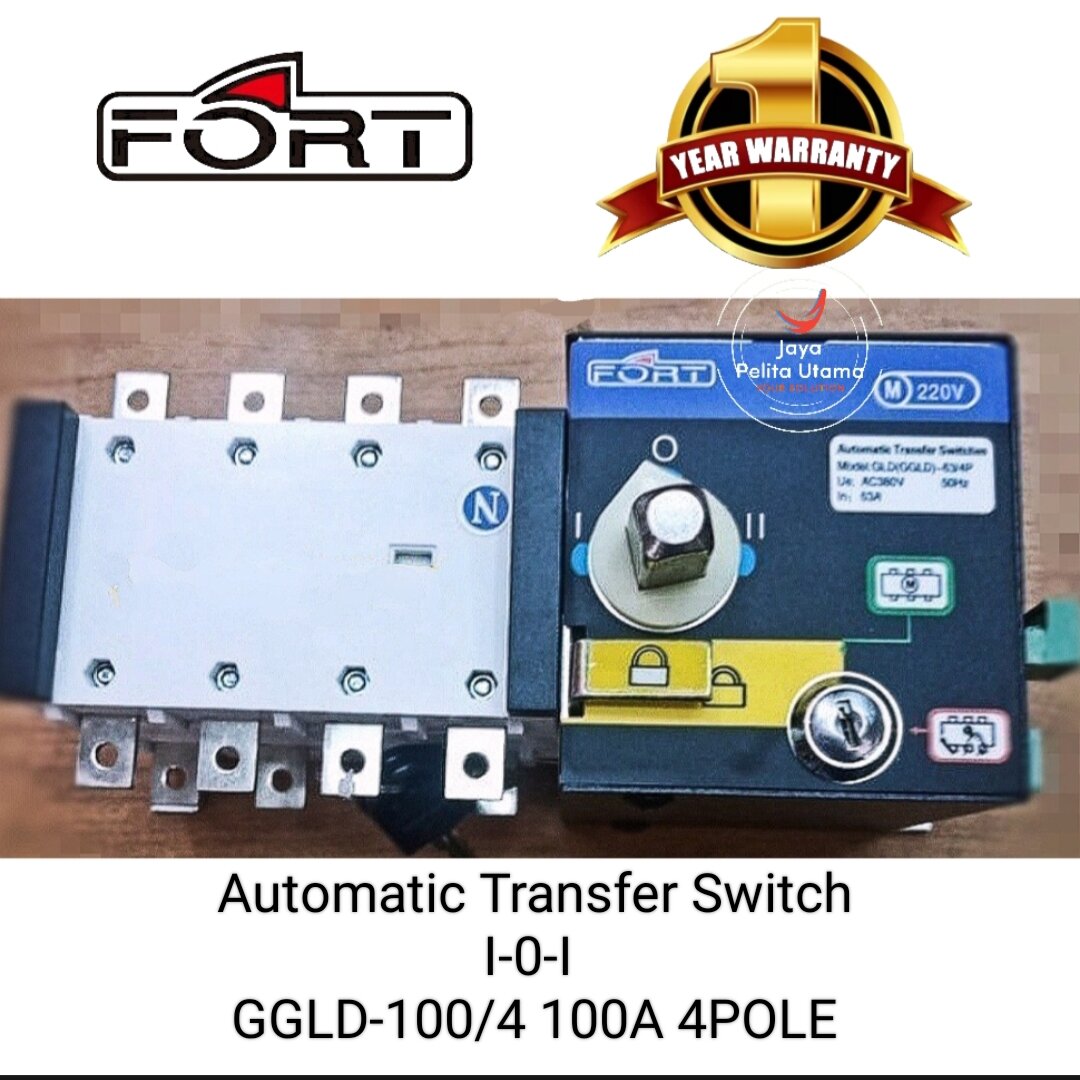 ATS 100A Automatic transfer switch FORT I-O-I GGLD-100/4 100a 4pole ...