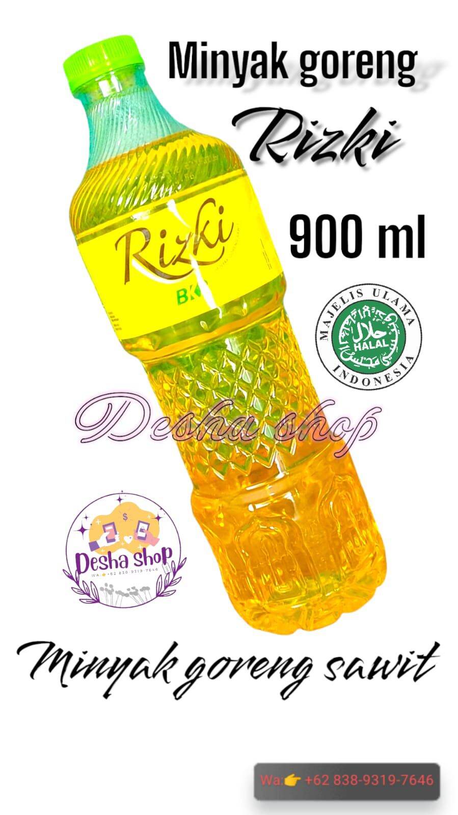 Minyak Goreng Rizki Botol 900ml | Lazada Indonesia