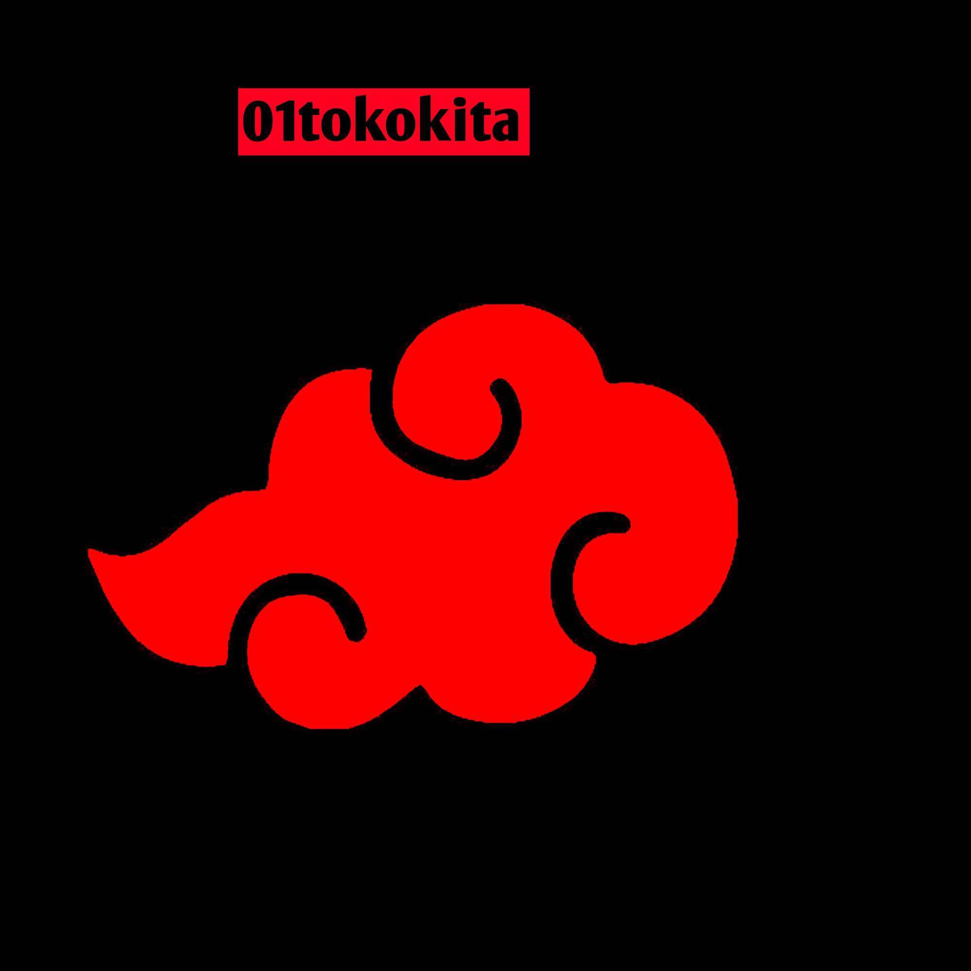 Sticker cutting logo awan akatsuki villaim anime naruto shippuden ...