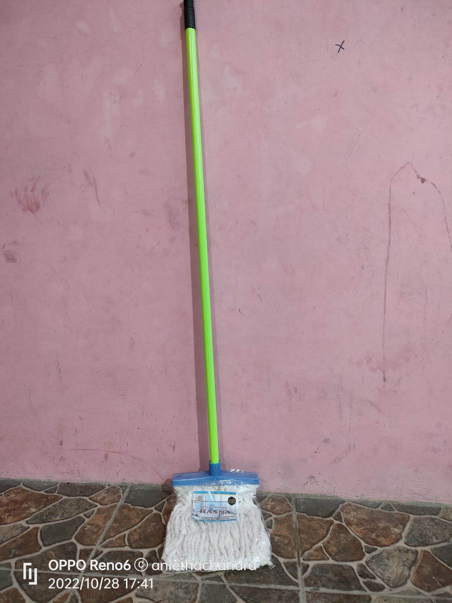 Pel Lantai Biasa Ukuran Besar /Gagang Besi/Pel lantai Sumbu | Lazada ...