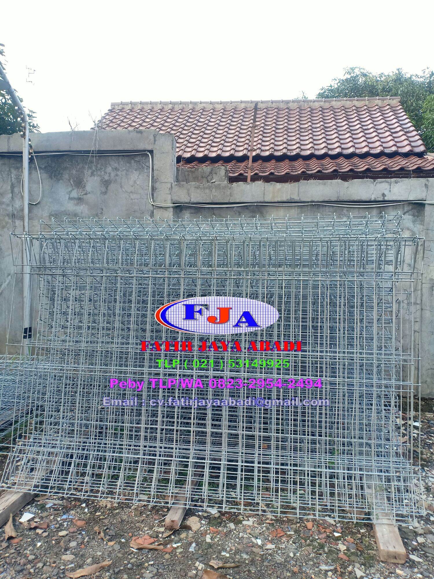 Produsen Pagar brc tinggi 120cm x Lebar 240cm, diameter 5,5mm Hot dip ...