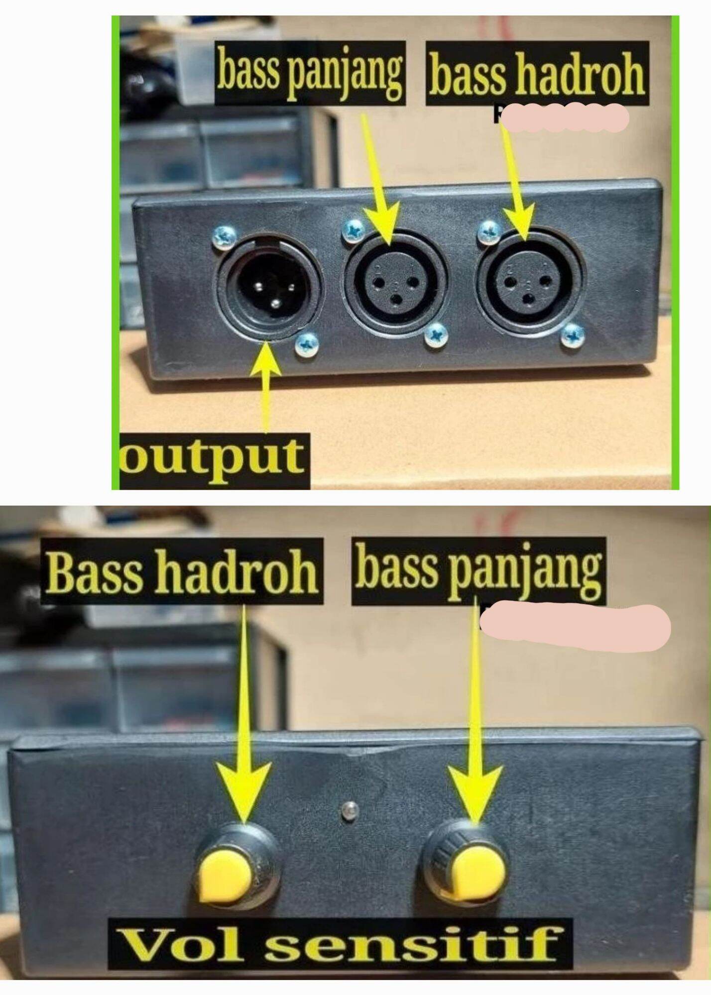 modul bass hadroh 2 input - 1 output (bass drejeb, jik-jik & bass glerr ...