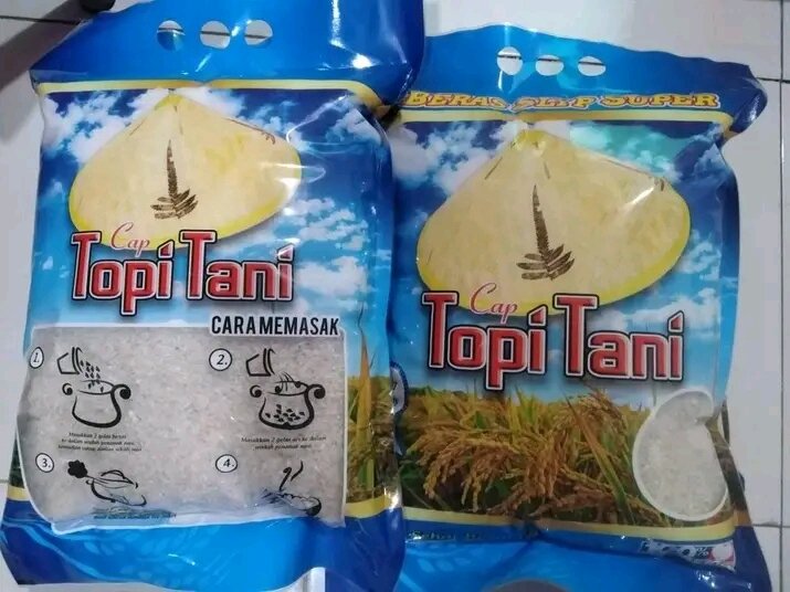 BERAS CAP TOPI TANI PREMIUM [5 LITER] | Lazada Indonesia