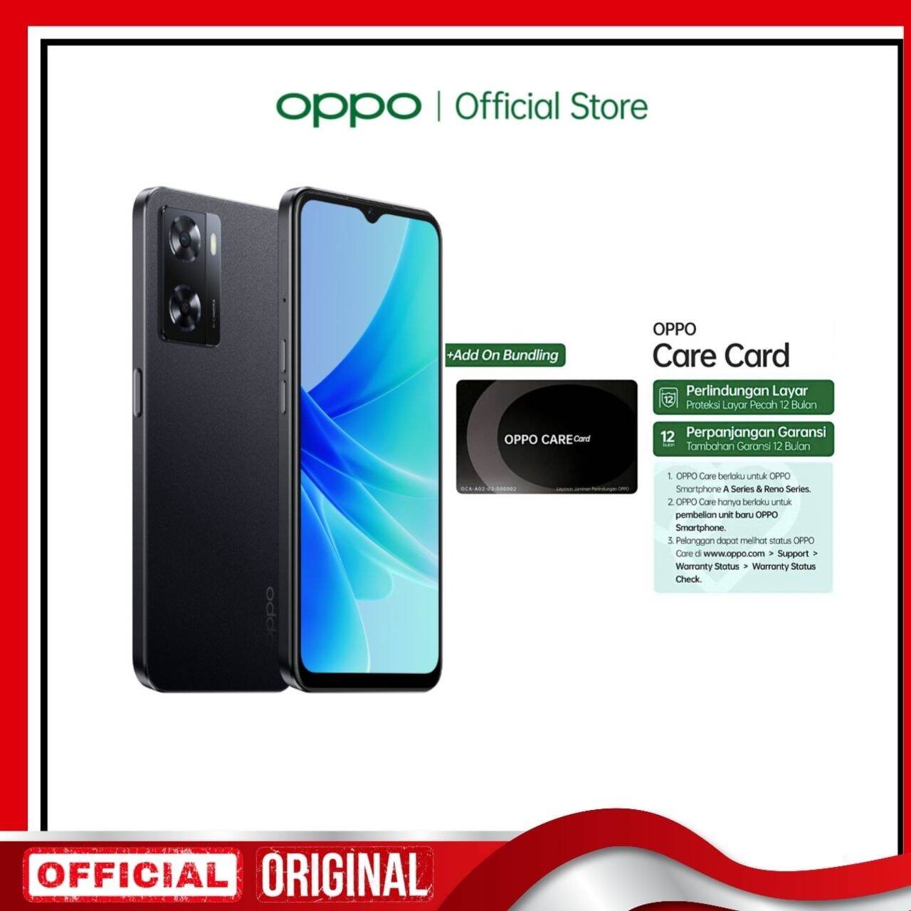 OPPO A57 Ram 8GB/128GB [ 4+4GB Extended ] - 5000mAh 33W - Desain Retro ...