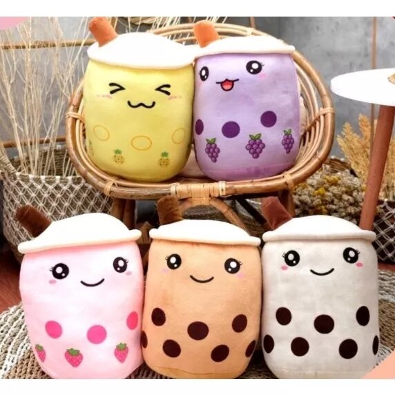 BONEKA VIRAL BENTUK BOBA TEA GEMOY 30 CM | Lazada Indonesia