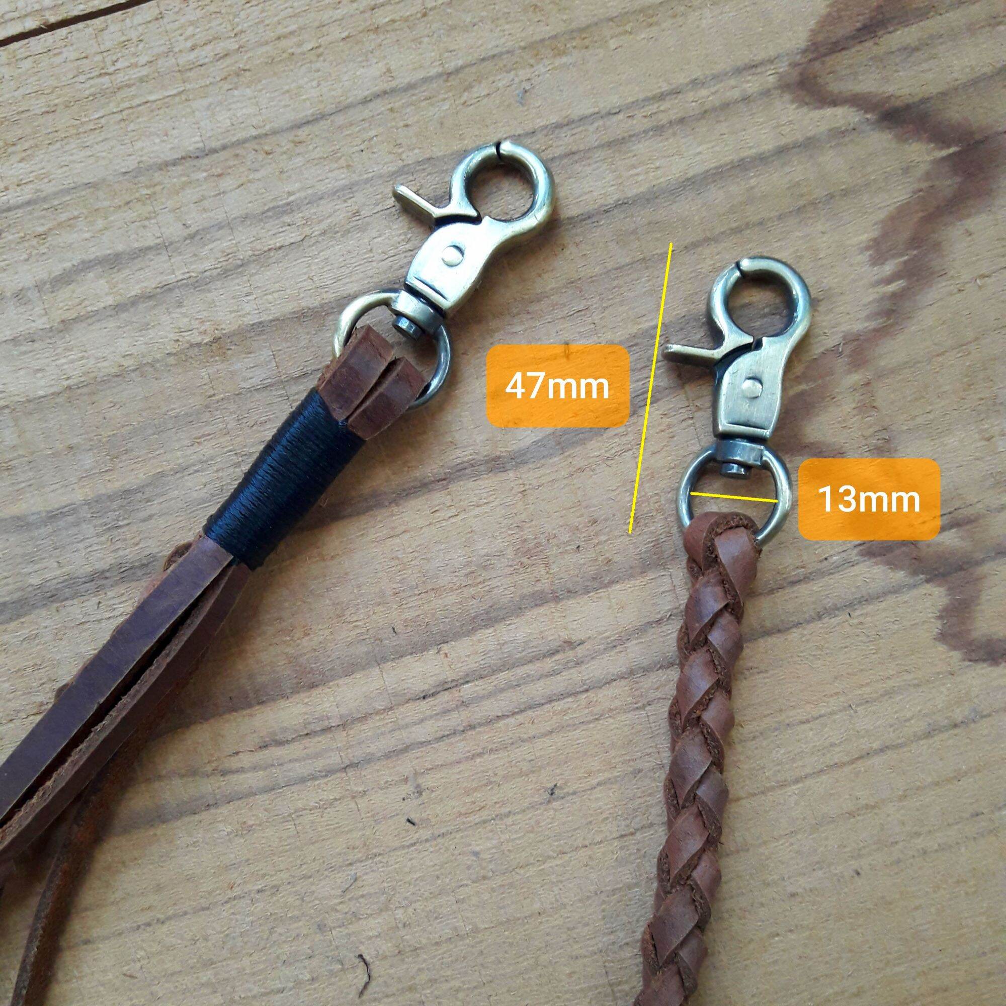 Tali Dompet Kulit Sapi Crazyhorse Anyaman Kait Kakatua ATG Panjang 50cm ...