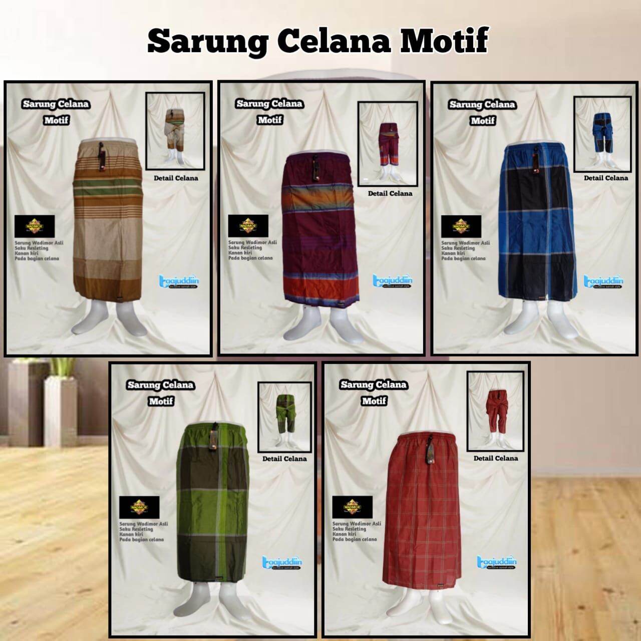 Sarung Celana instan Pria Dewasa Full Tertutup Bahan Sarung Mangga 4SLI ...