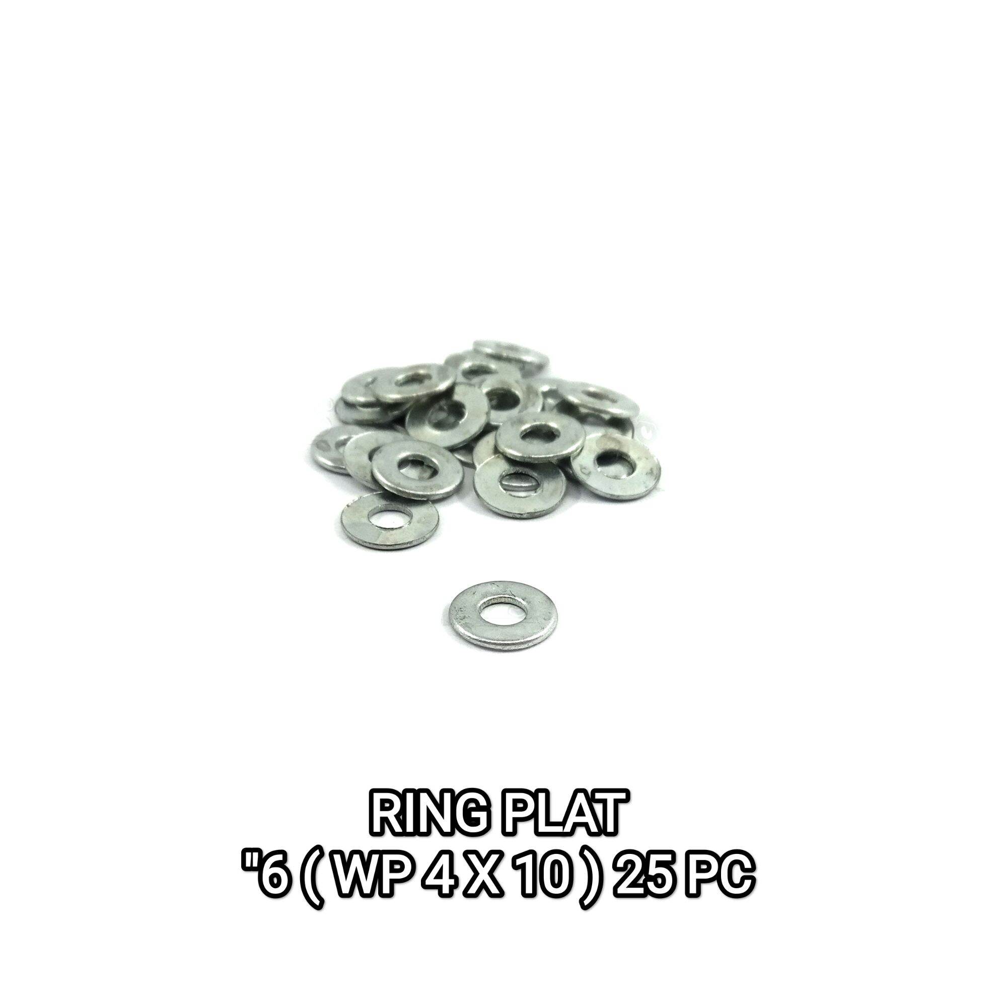 Ring Plat "6 (WP 4 X 10) Harga Per Pak isi 25 - Reng Plate Pelat Washer ...