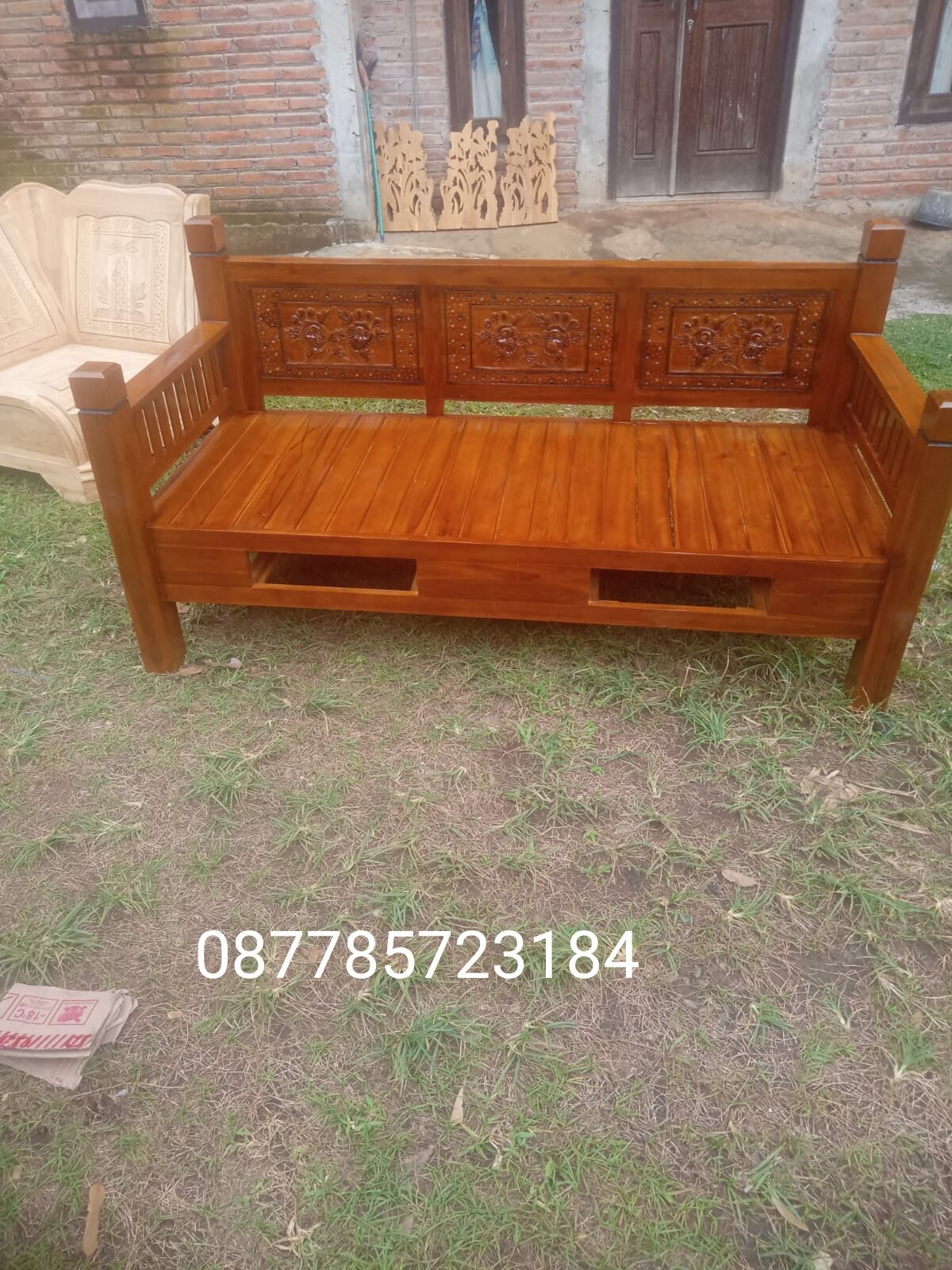 bale bale kayu jati minimalis jepara | Lazada Indonesia
