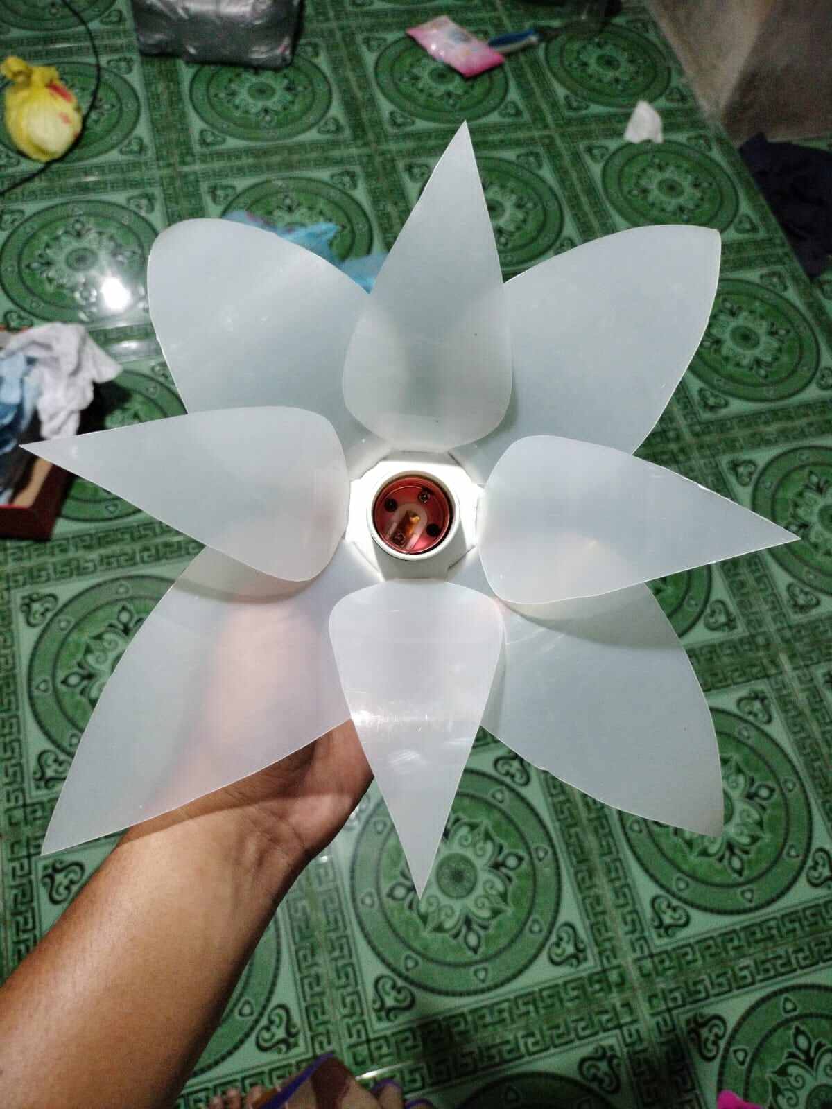 kelopak lampu bunga mika kuat awet dekorasi/ruangan murah dan cantik ...