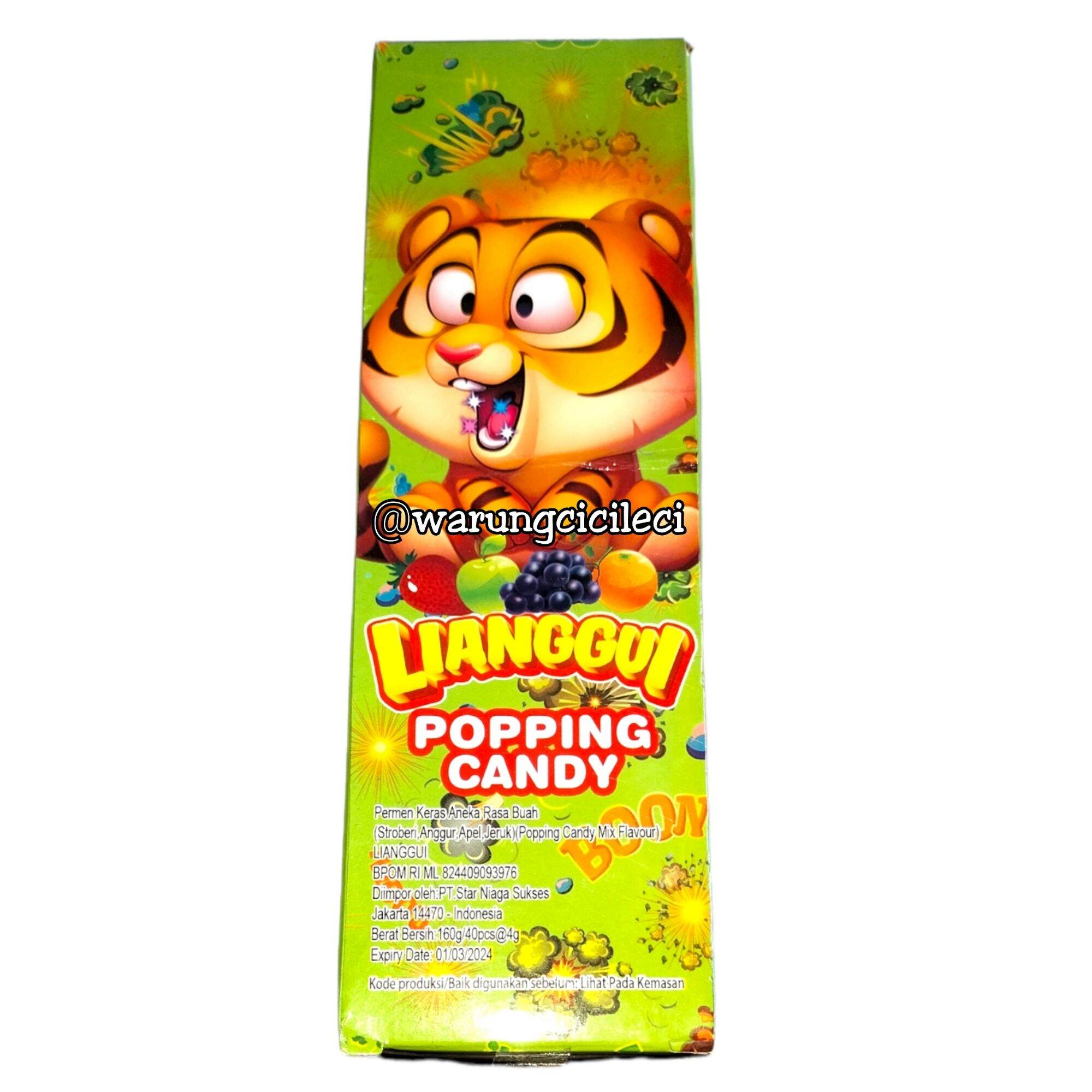 LIANGGUI POPPING CANDY / PERMEN PLETAK PLETOK 4g x 40pcs ( 1 BOX ...