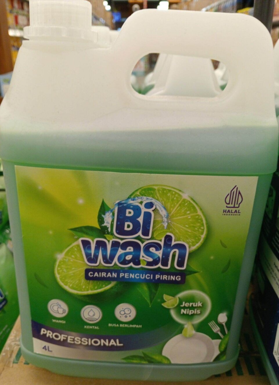 Bi Wash Cairan Pencuci Piring Jeruk Nipis 4Liter | Lazada Indonesia