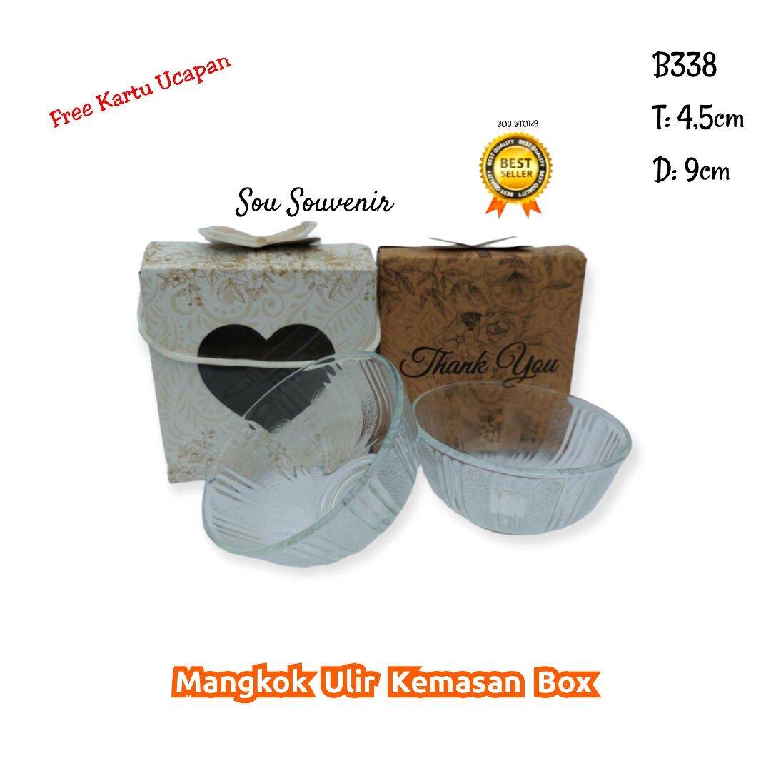 Souvenir 48pcs Mangkok Ulir Kemasan Box Souvenir Pernikahan | Lazada ...