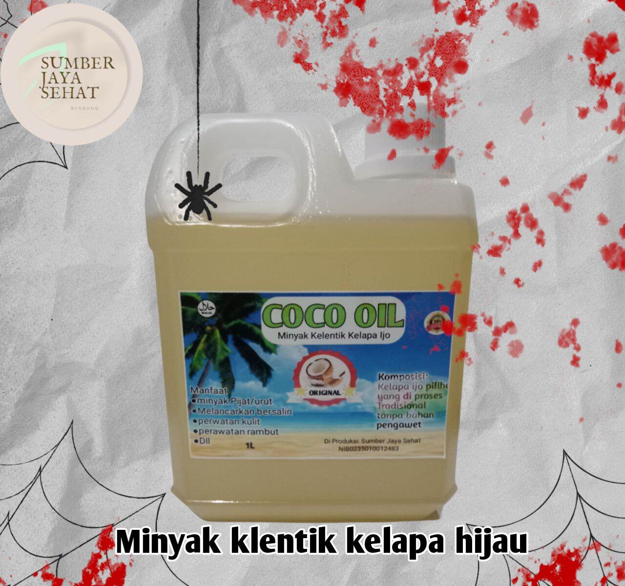 Minyak klentik kelapa ijo Asli 1Liter | Lazada Indonesia