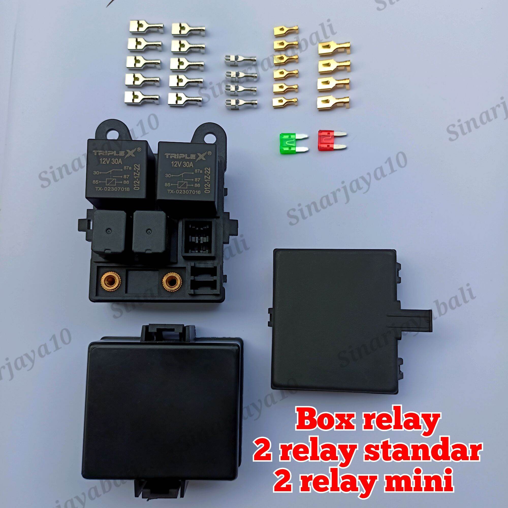 kotak relay box rellay rilay 4 tempat sekring fuse rumah relay standar ...
