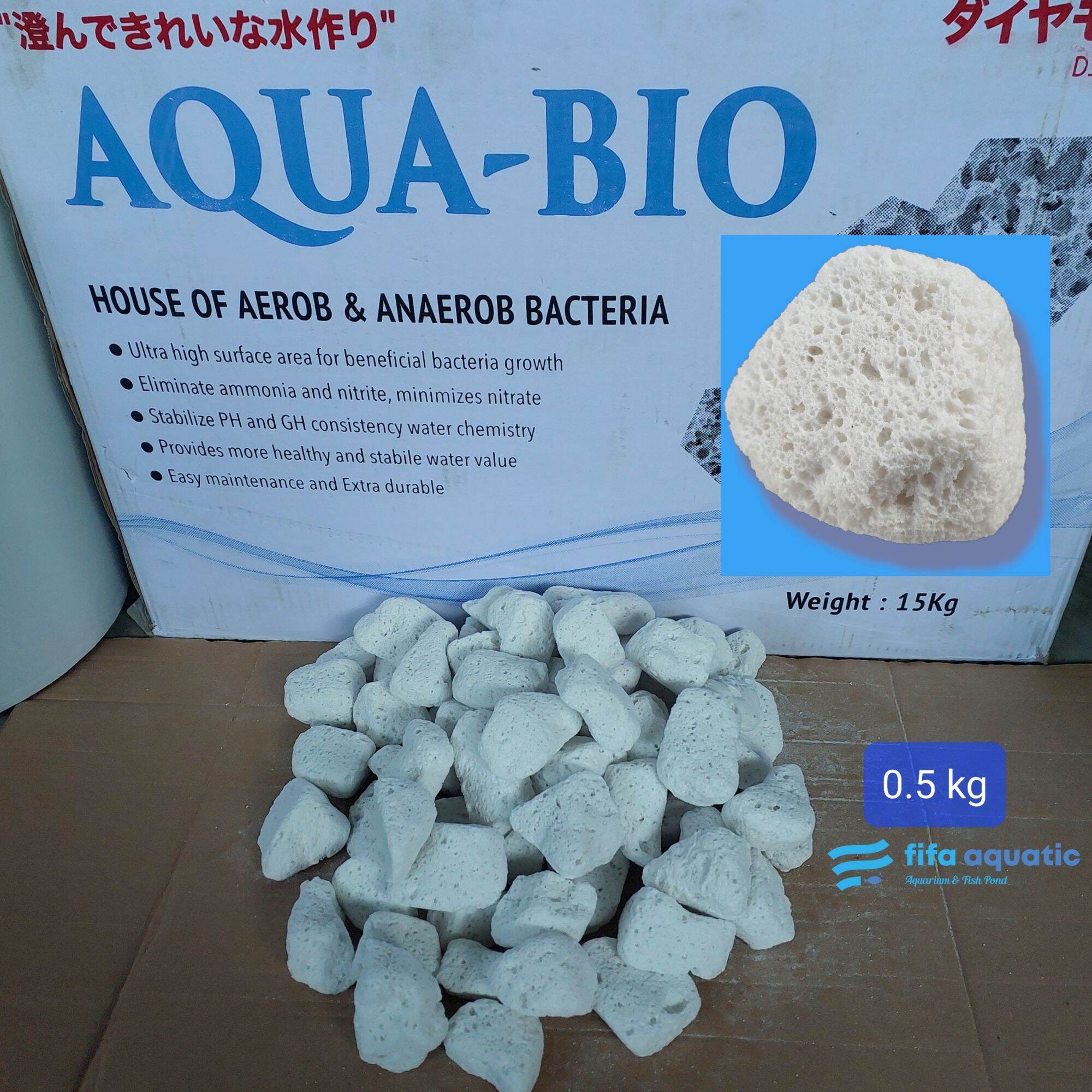 AQUA BIO 0.5 kg media filter bakteri pengurai terbaik | Lazada Indonesia
