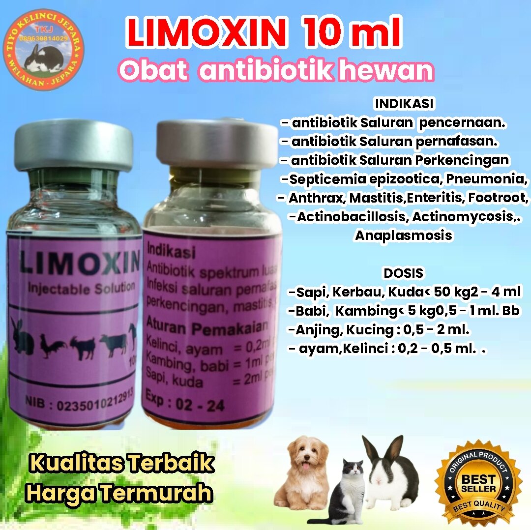 limoxin 10 ml antibiotik hewan | Lazada Indonesia