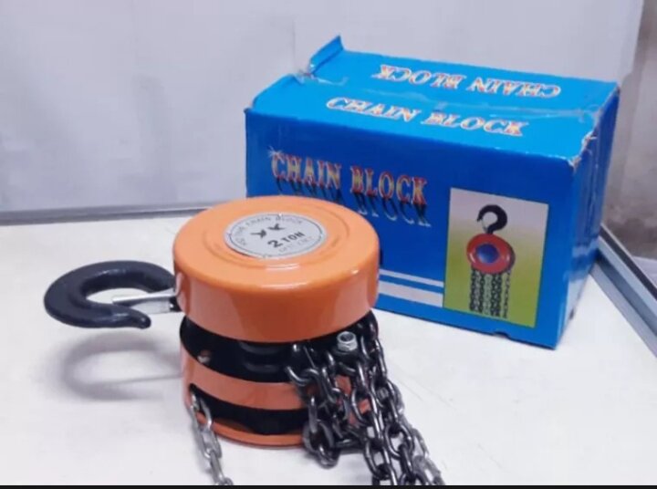 Katrol 1Ton 3 Meter Rantai Diobel Merk HSZ ORI Chain Block Tekel ...