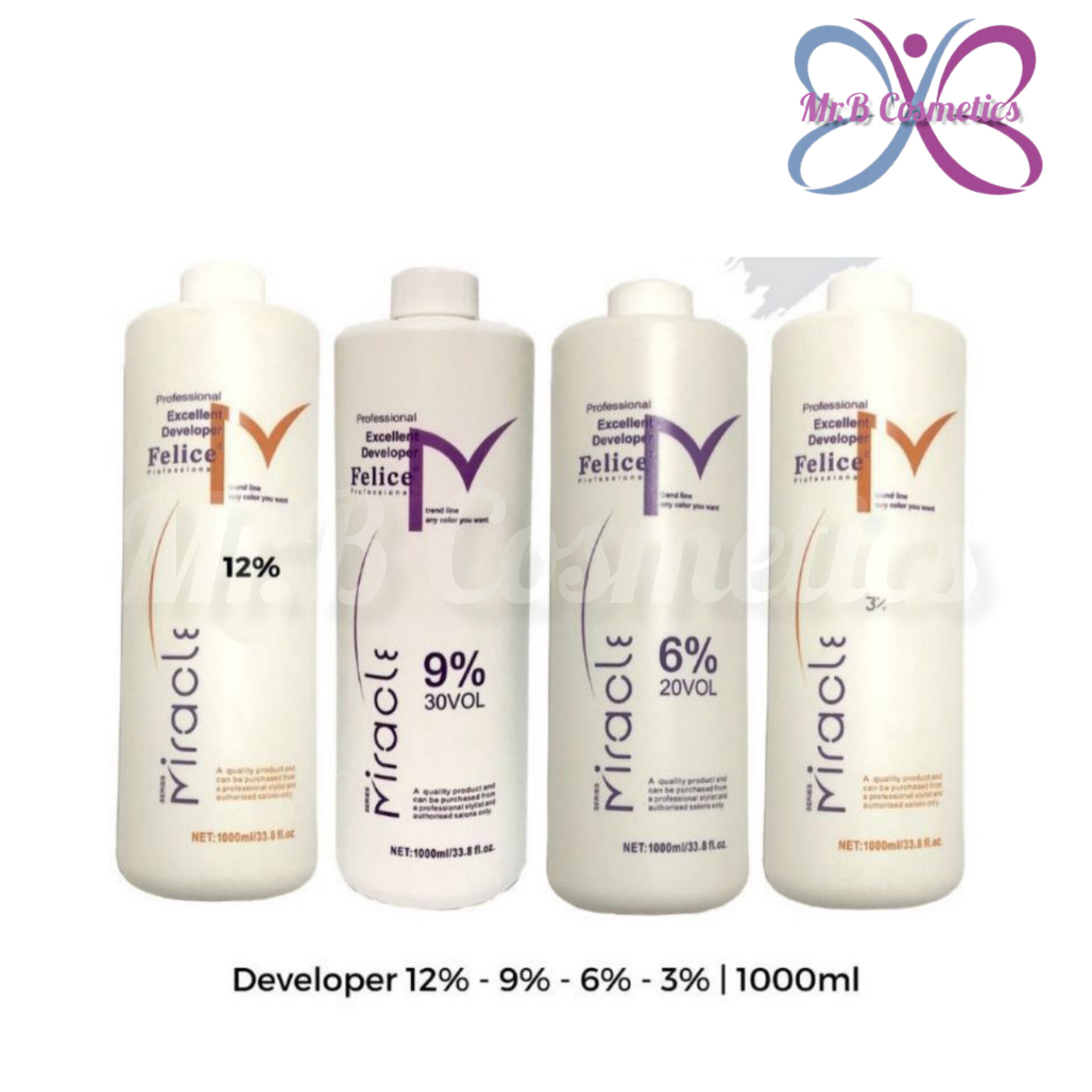 Felice Miracle Excellent Cream Developer 1000ml Peroxide / Oxydant ...
