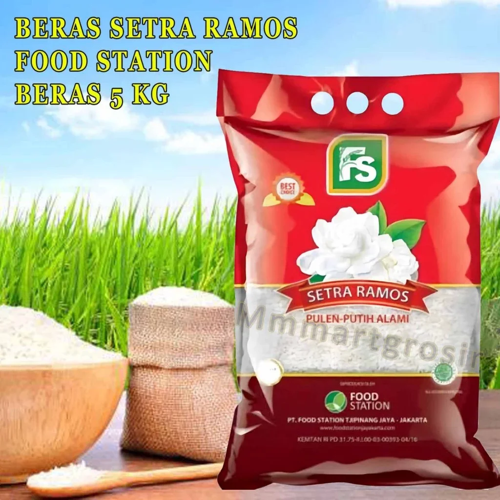 Beras Food station melati setra Ramos 5kg | Lazada Indonesia