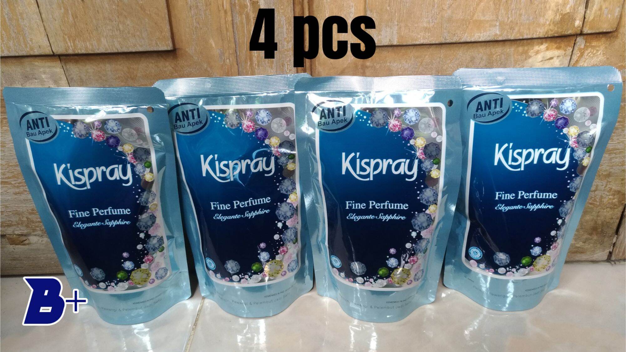 kispray refill elegante sapphire/anti bau apek 200ml isi 4 pcs | Lazada ...
