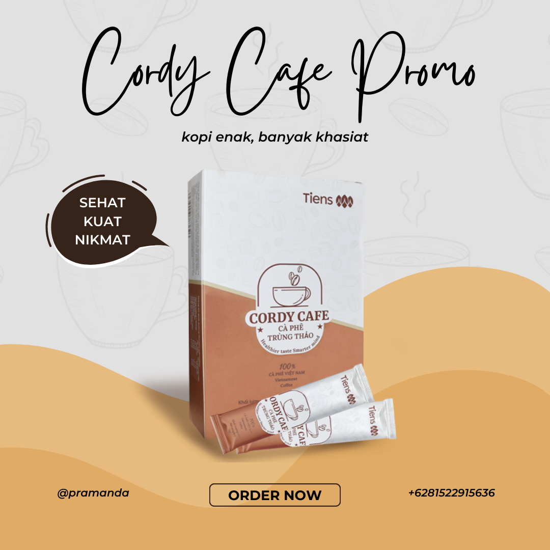 Cordy Cafe Coffee - Kopi Stamina Pria dan Wanita - Cordyceps Kopi ...