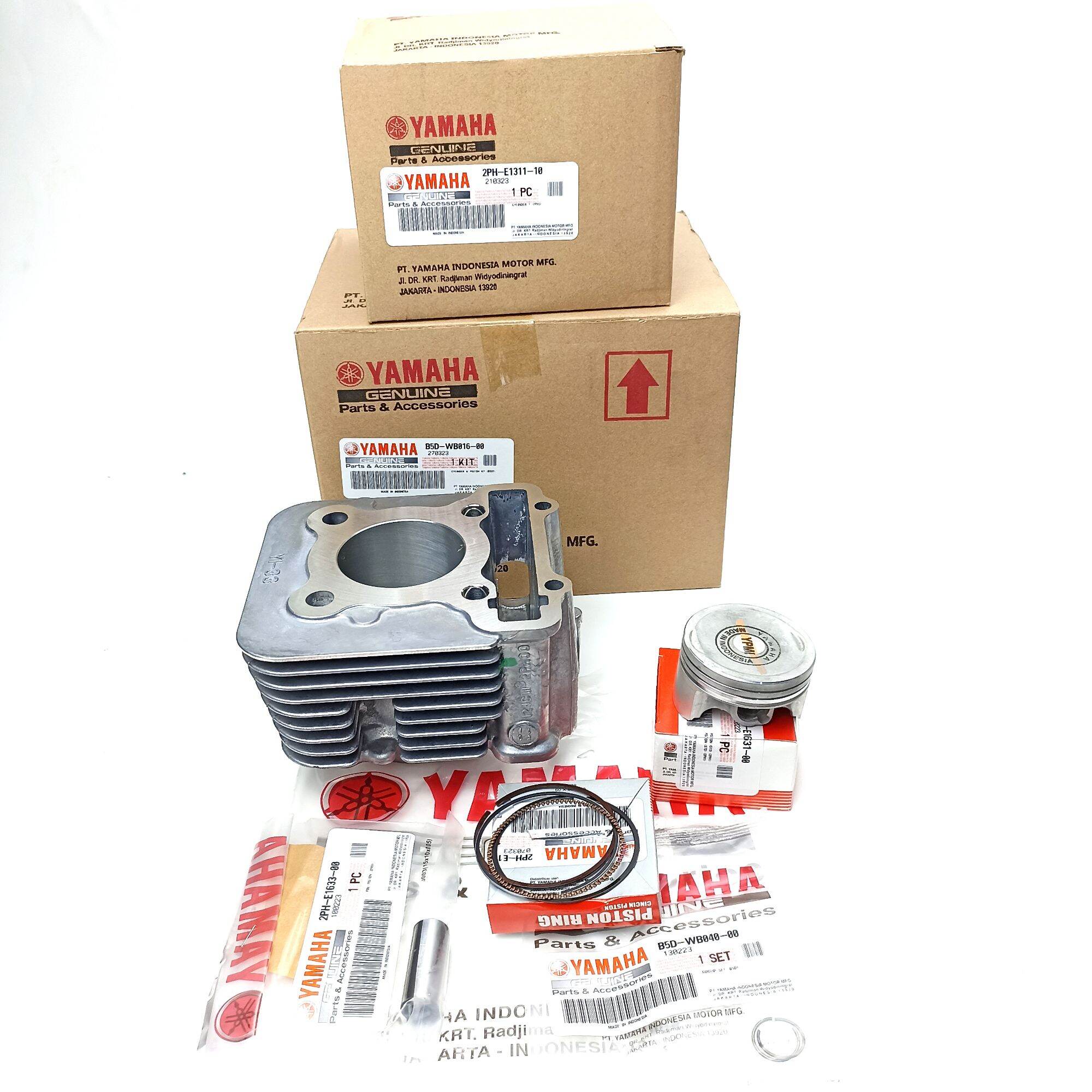 BLOK SEHER + PISTON KIT YAMAHA FREEGO .MIO M3 . MIO S.MIO GEAR.FAZZIO SOUL GT 125 LED B5D-WB016 ...