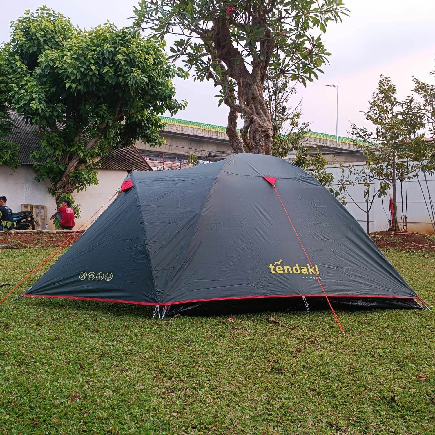 Tenda Camping Tendaki Borneo 4 Kapasitas 4 Frame Fiber Double Layer ...