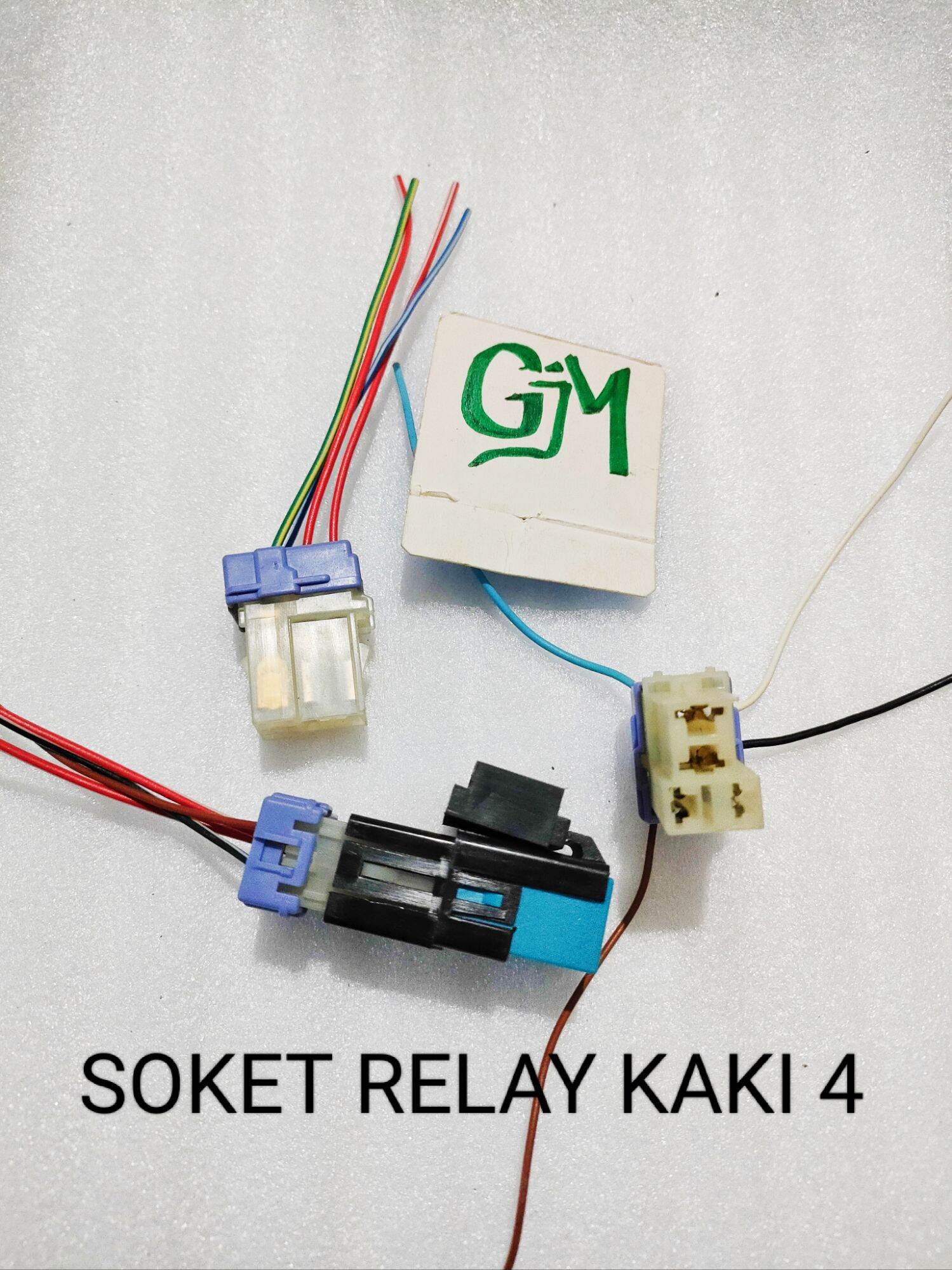 Soket Socket Kabel Bendik Starter Relay kaki 4 Universal original asli ...