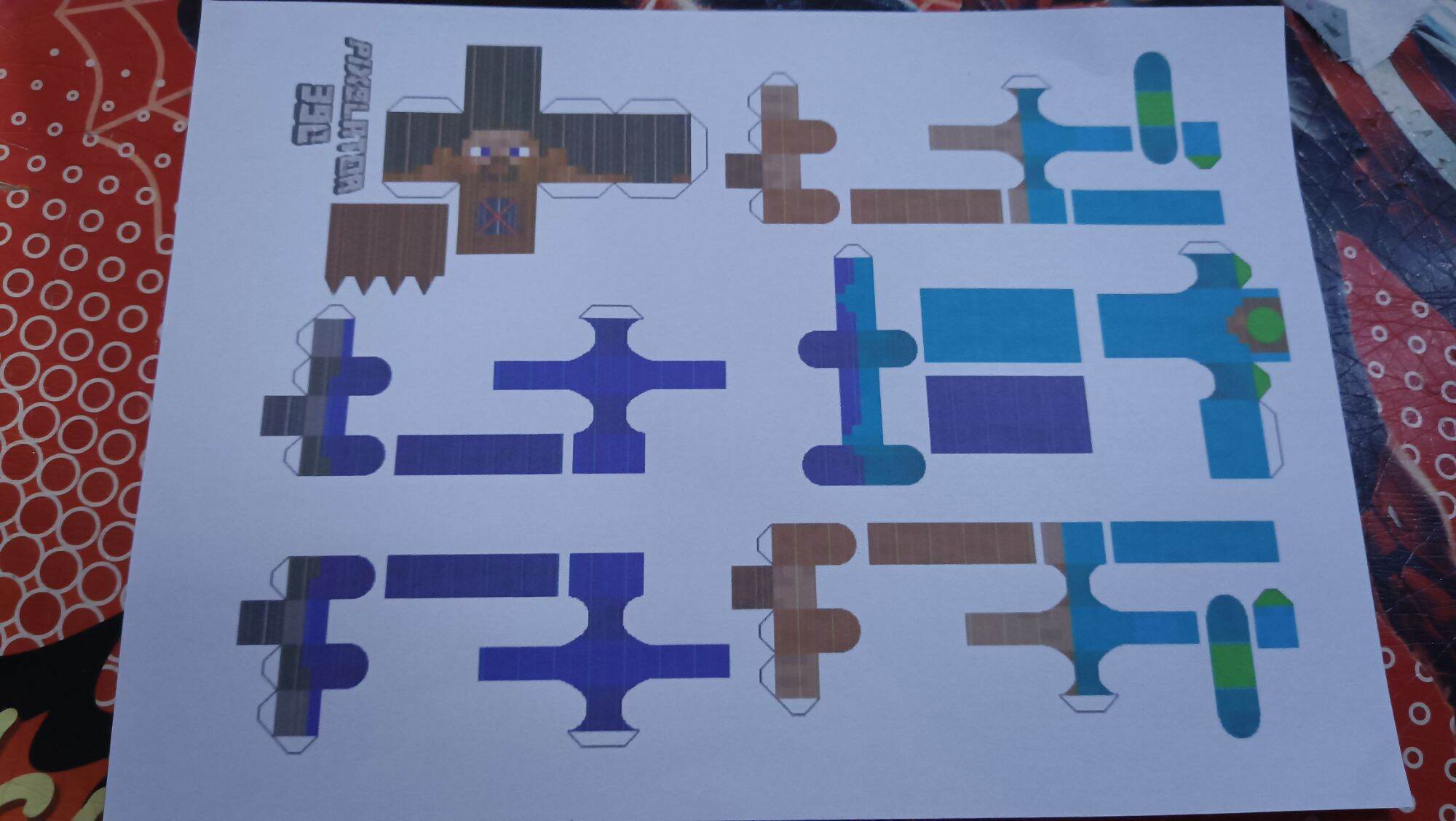 minicraft papercraft,bahan membuat minicraft,mainan anak pixelatorcraft ...