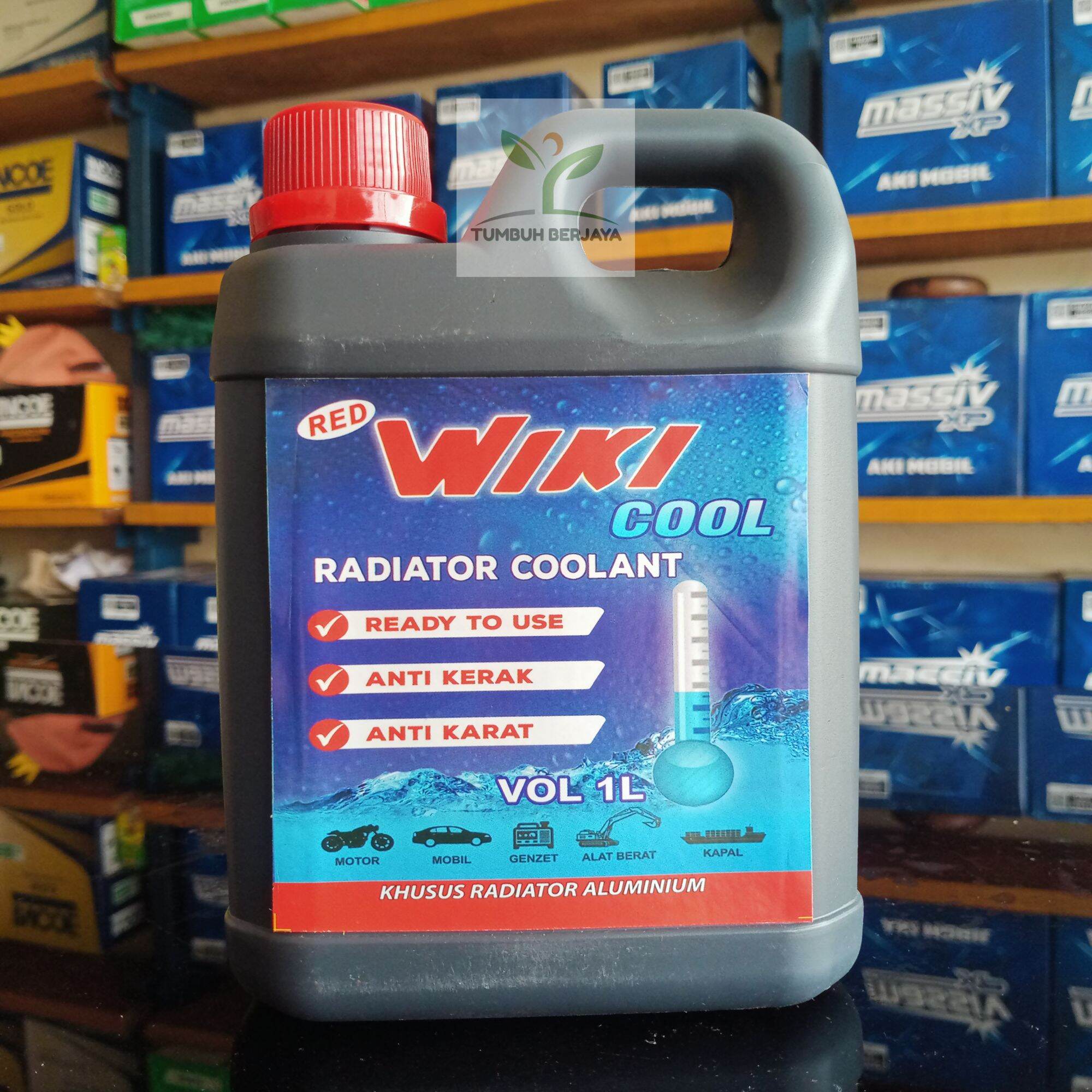 AIR RADIATOR COOLANT WIKI COOL 1 LITER MERAH | Lazada Indonesia