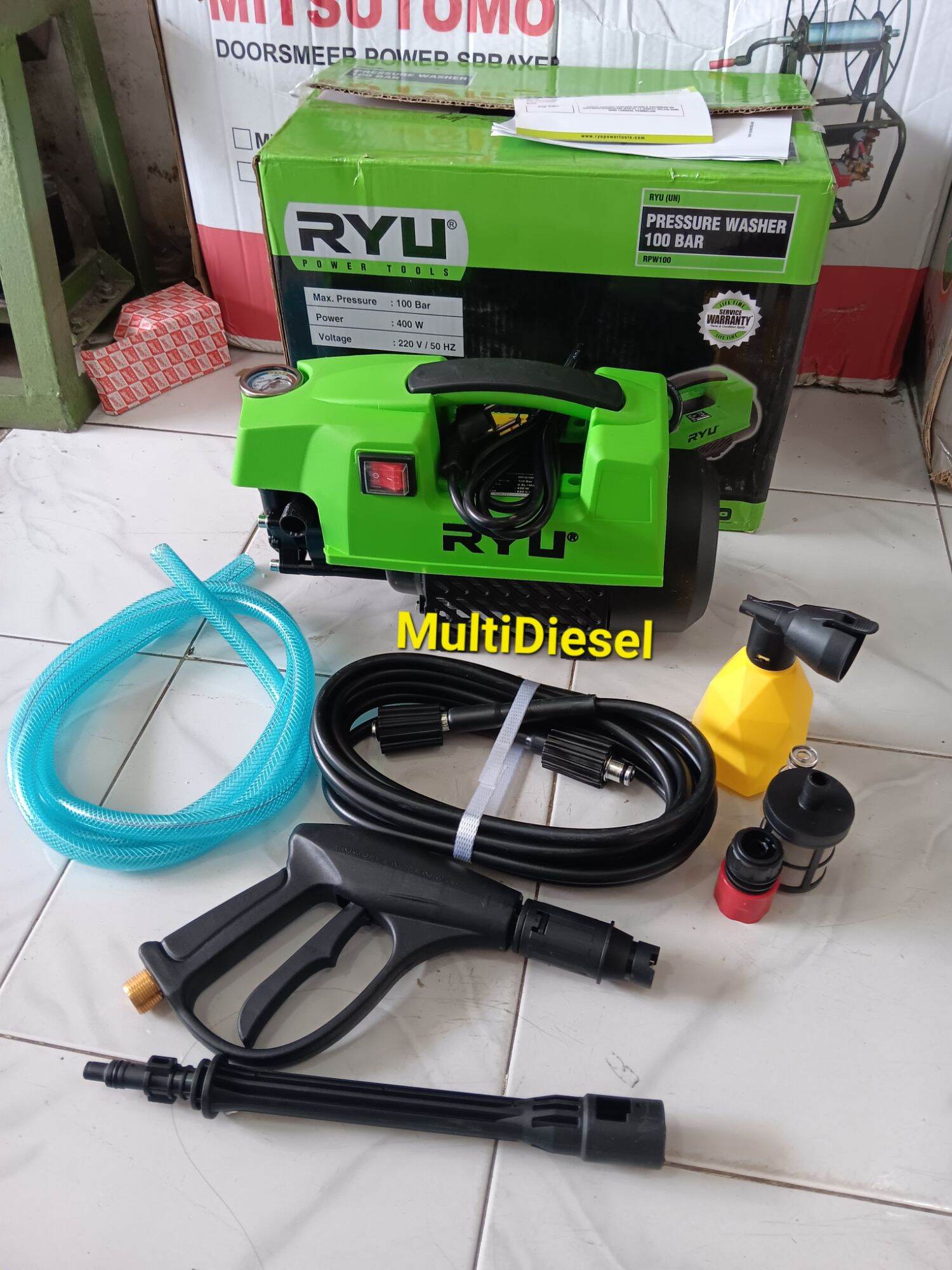 Jet Cleaner RYU 100BAR | Steam Cuci Listrik RYU TEKIRO | Lazada Indonesia