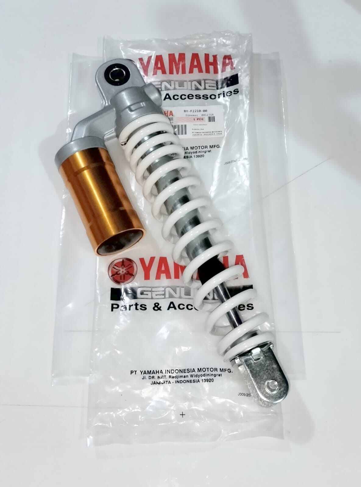 SHOCK SHOCKBREKER BELAKANG TABUNG XRIDE X RIDE YAMAHA 2BU WARNA PUTIH ...