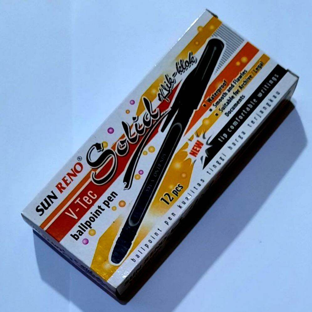 PEN SUN RENO V - TEC SUN RENO SOLID ( ISI 12 PCS ) | Lazada Indonesia