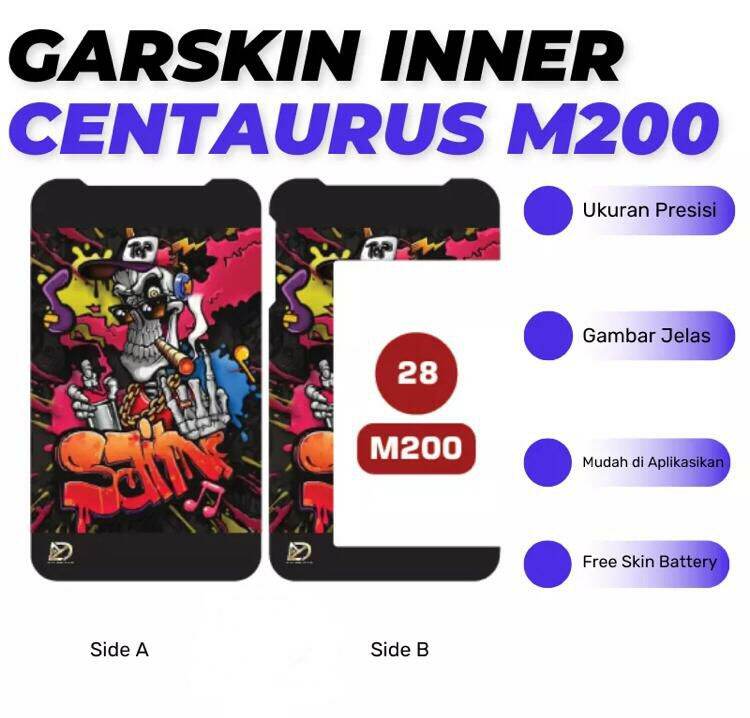 Garskin inner karakter m200 include warp 18650 | Lazada Indonesia