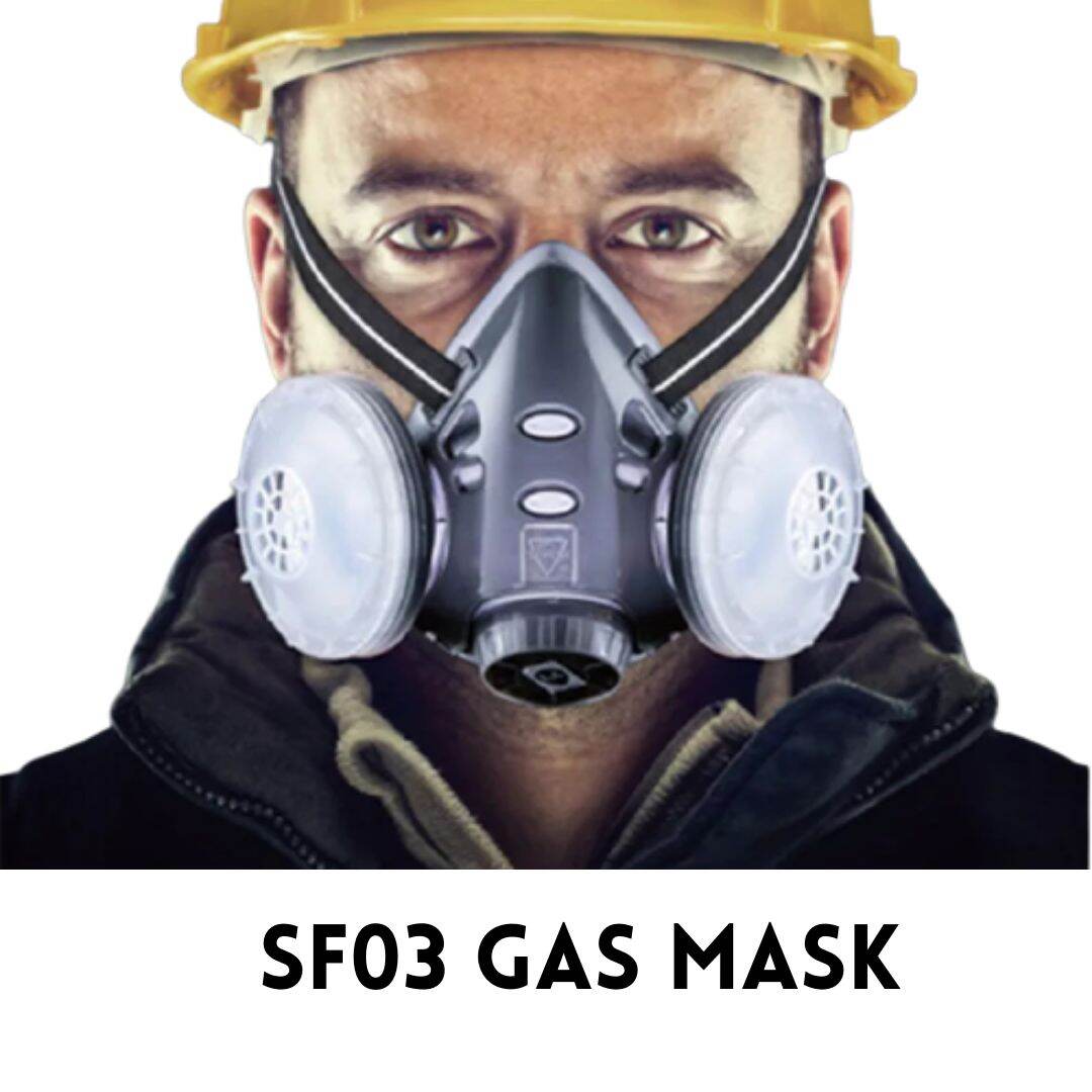 SAFETY GAS MASK MASKER GAS KESELAMATAN KERJA K3 DARI GAS ACID AMONIA ...